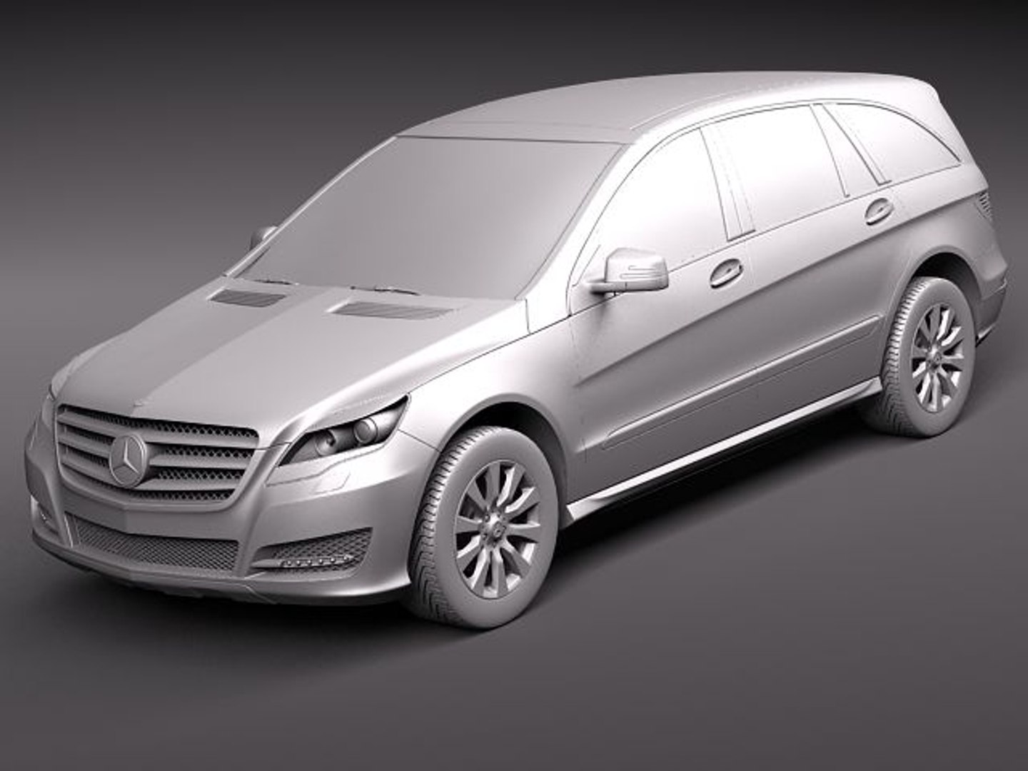 3d Model Mercedes Benz R Class