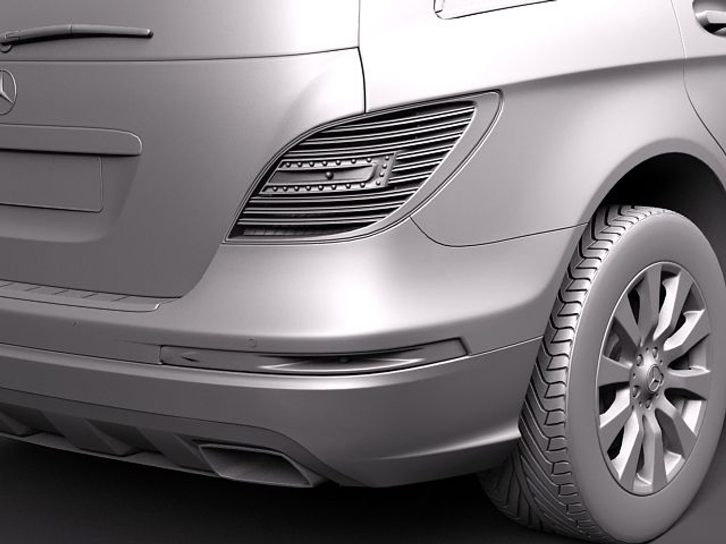 3d Model Mercedes Benz R Class