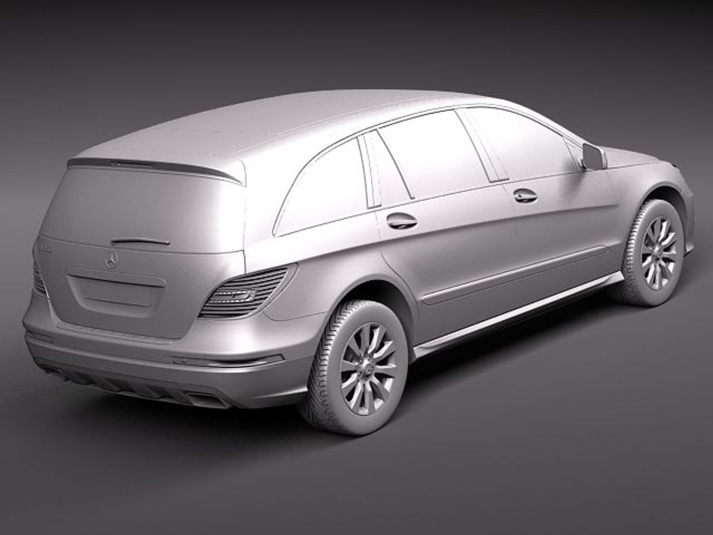 3d Model Mercedes Benz R Class