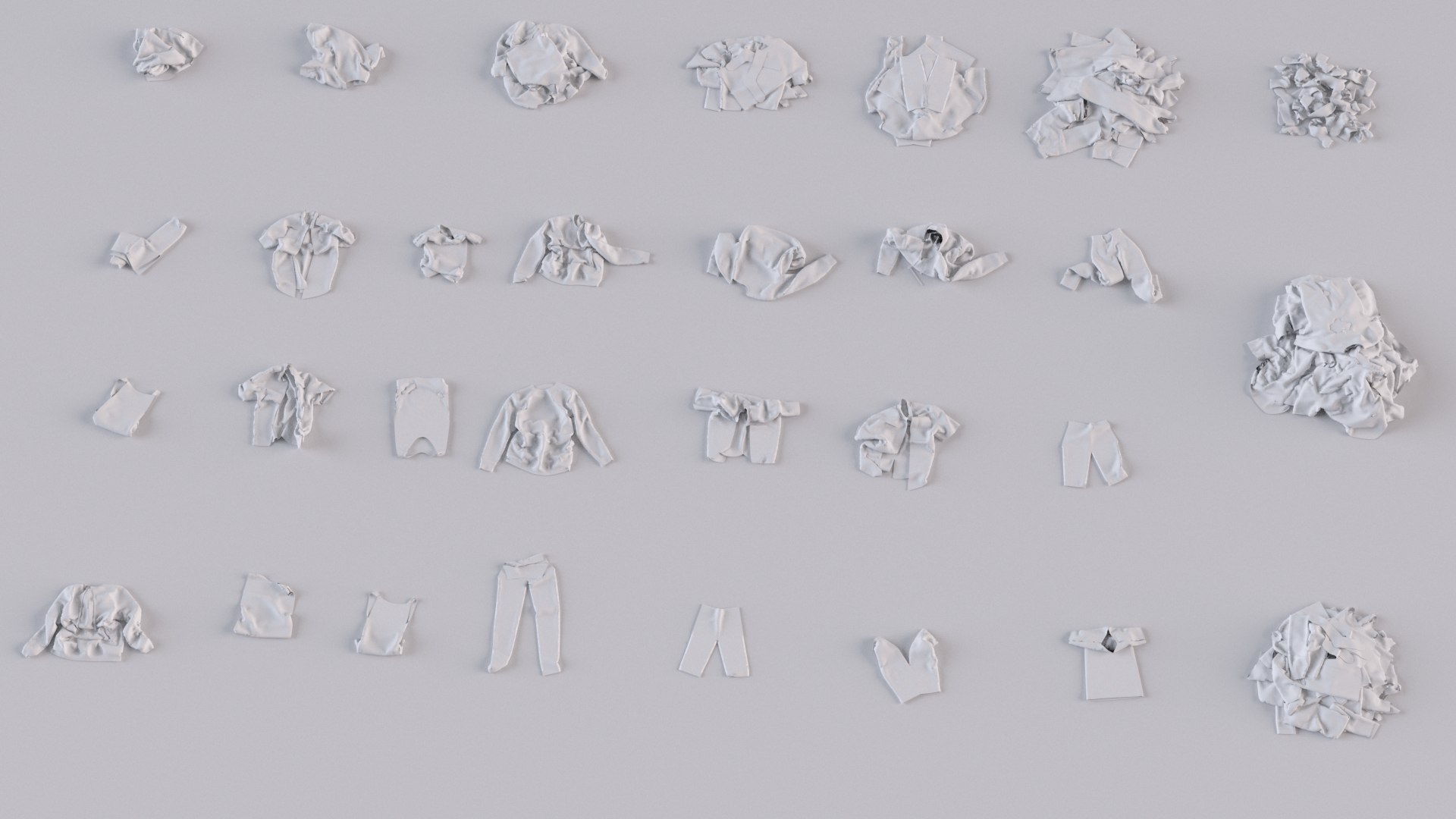Piles cloth 3D model - TurboSquid 1650581