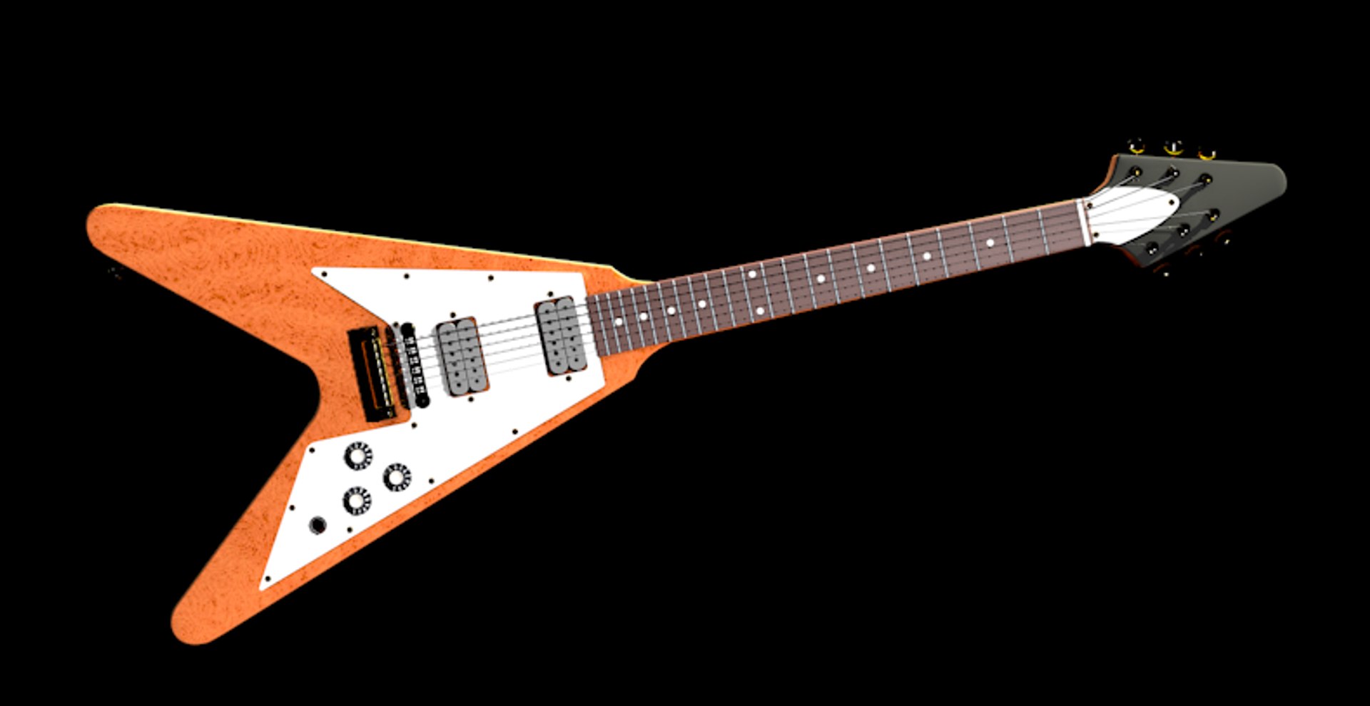 Guitar Flying V Model - TurboSquid 1161324