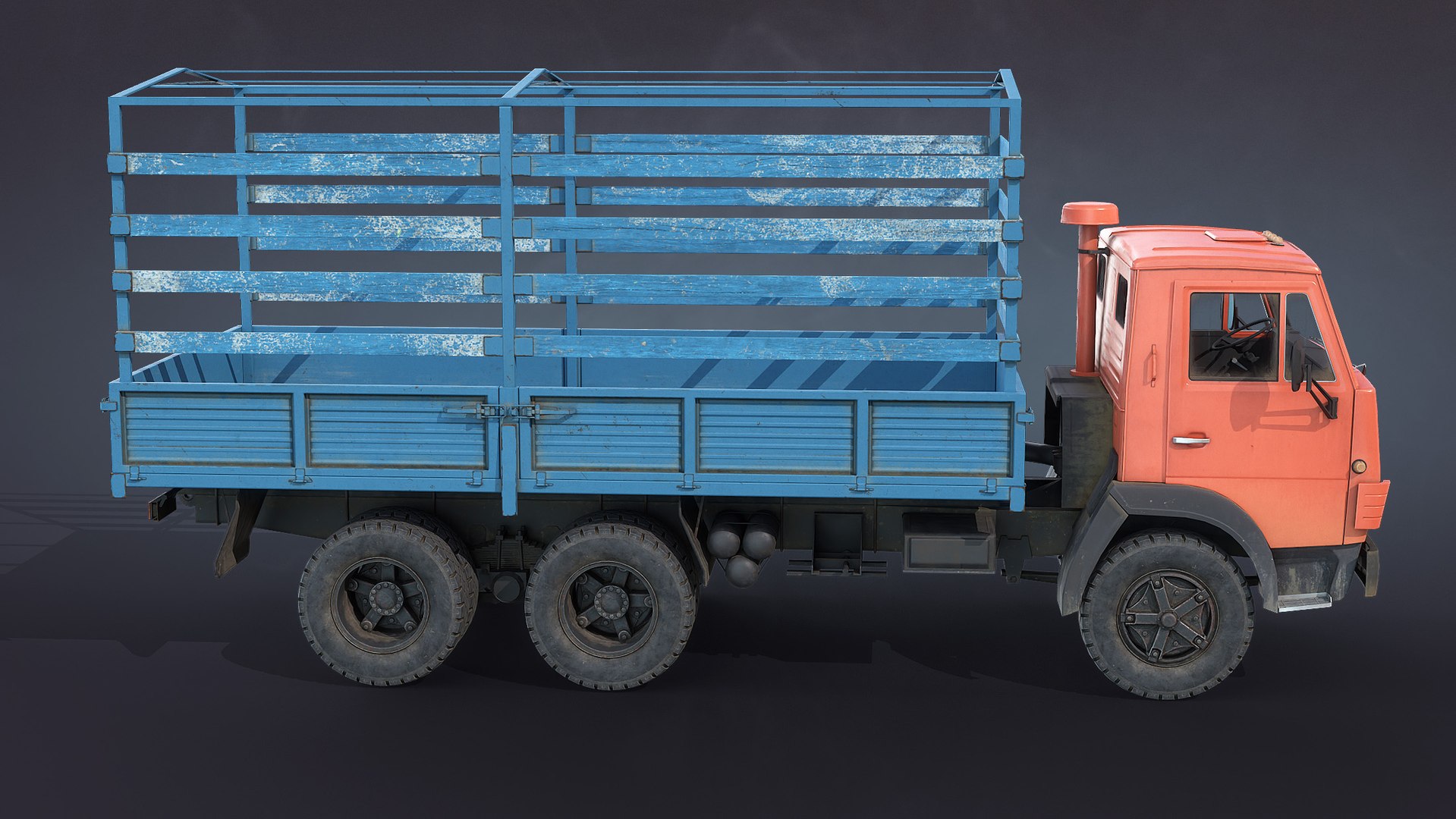 Ready Kamaz 5320 Flatbed 3D Model - TurboSquid 1478342