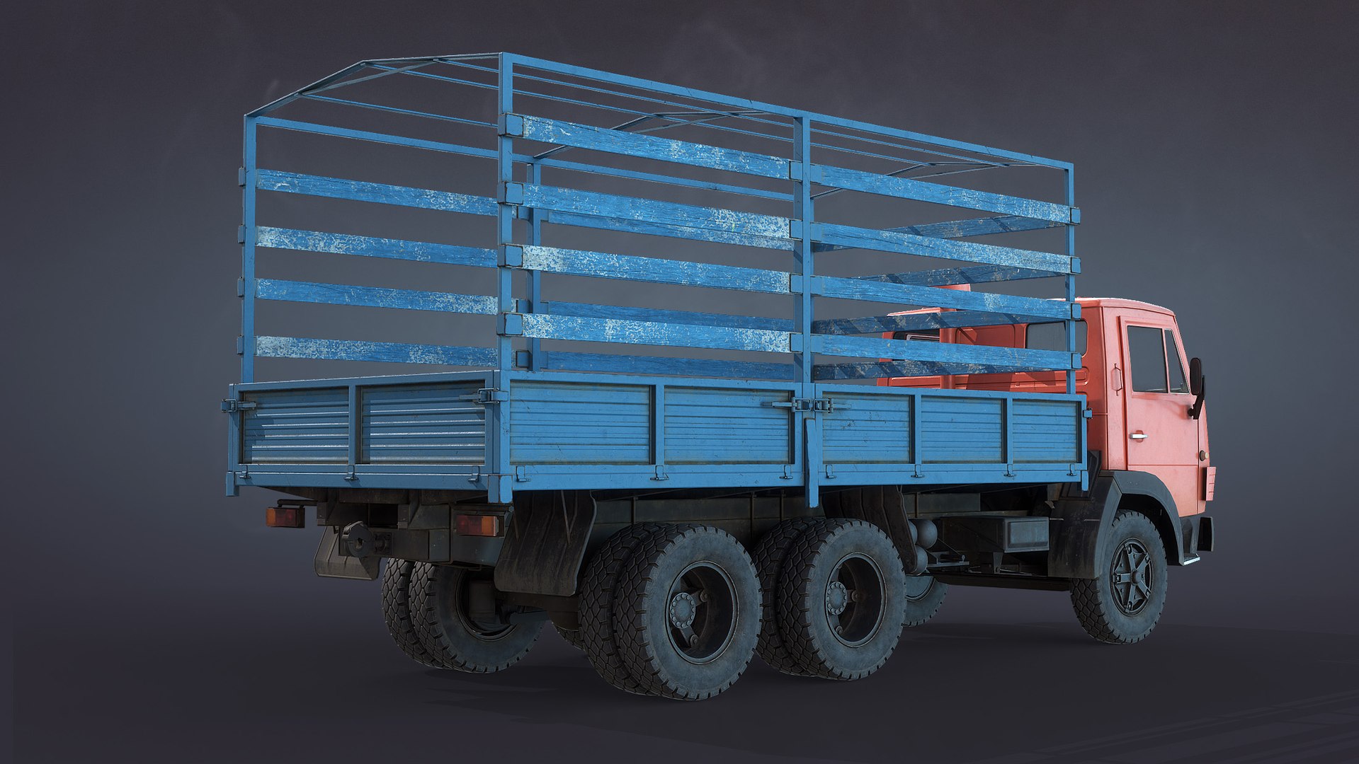 Ready Kamaz 5320 Flatbed 3D Model - TurboSquid 1478342