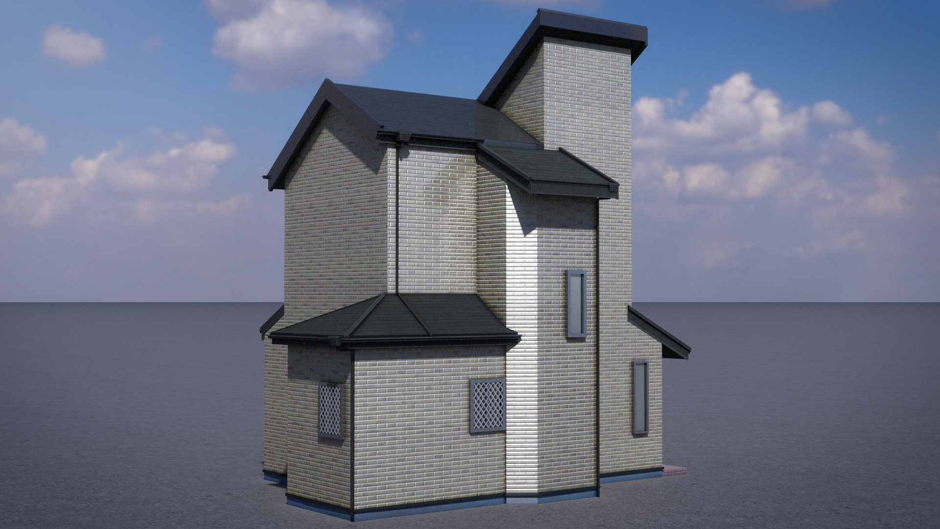 Japanese Residential House Model - TurboSquid 2309845