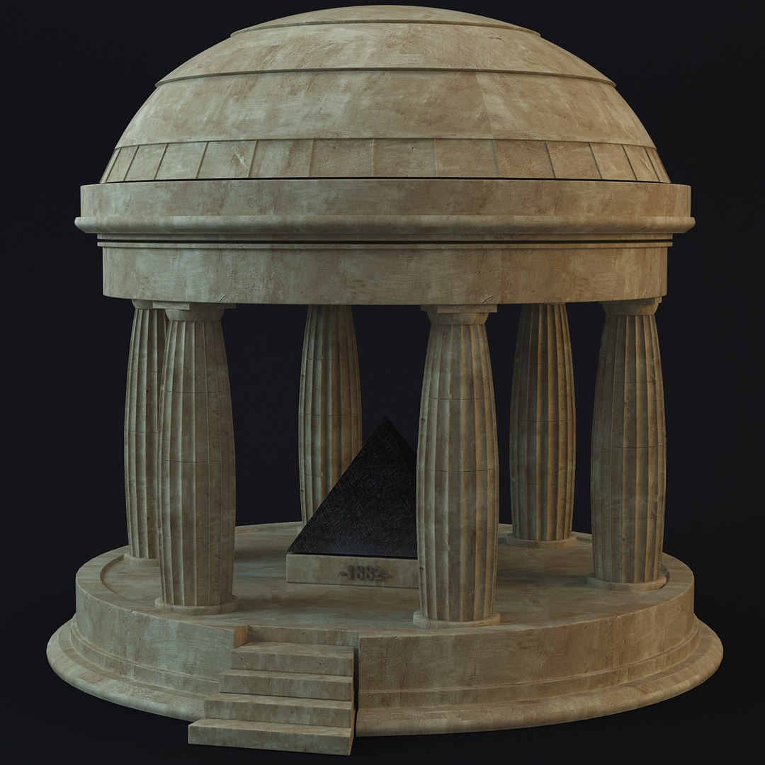 Memorial Roman Temple 3d Model