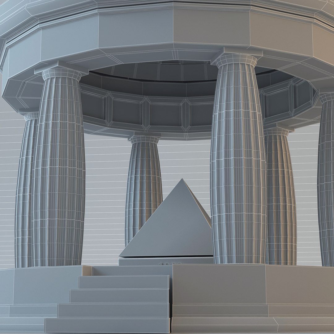 Memorial Roman Temple 3d Model