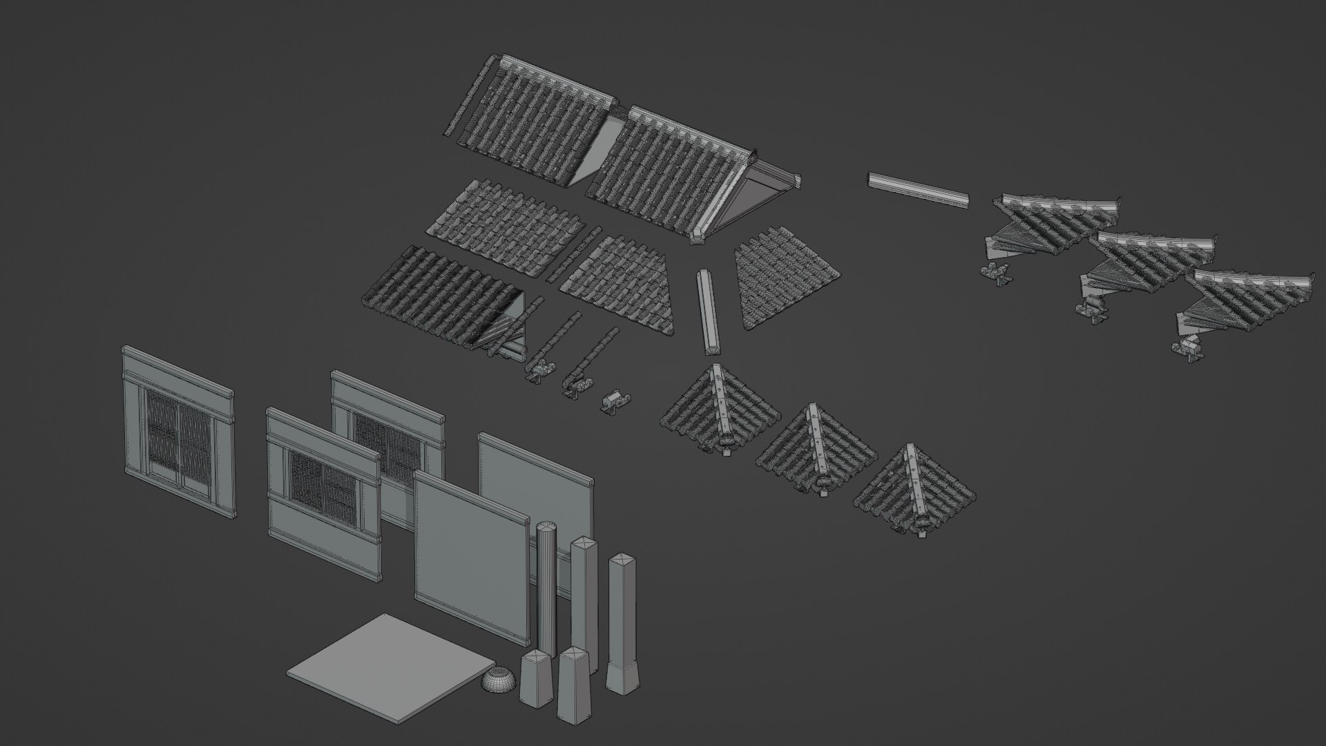 Korean Traditional Architecture Module 3D Model - TurboSquid 1849763