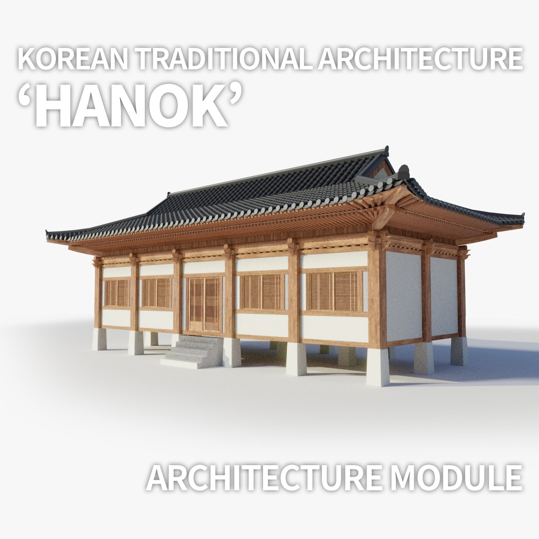 Korean Traditional Architecture Module 3D model - TurboSquid 1849763