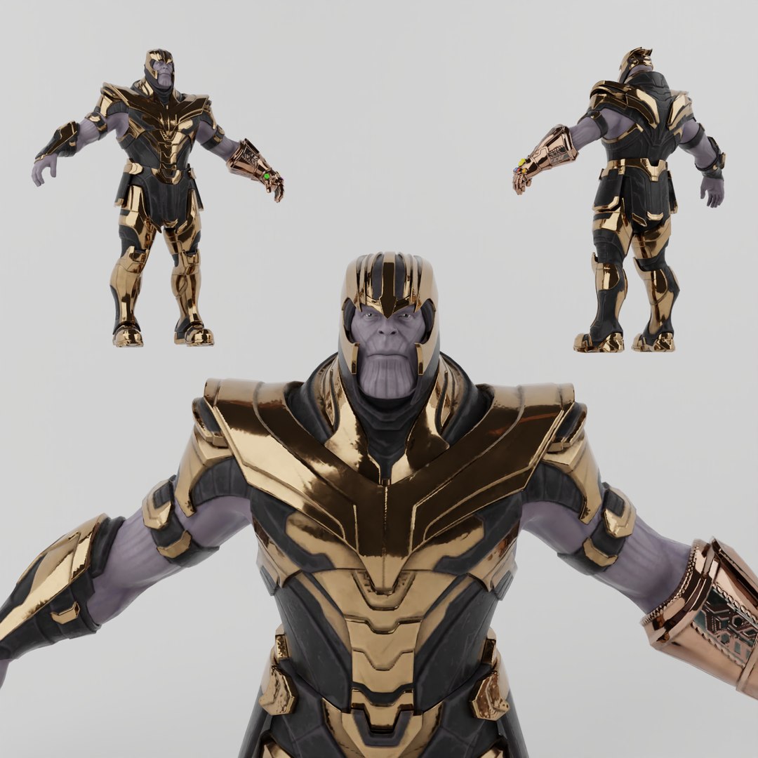 Thanos Lowpoly Rigged3D模型 - TurboSquid 2034097