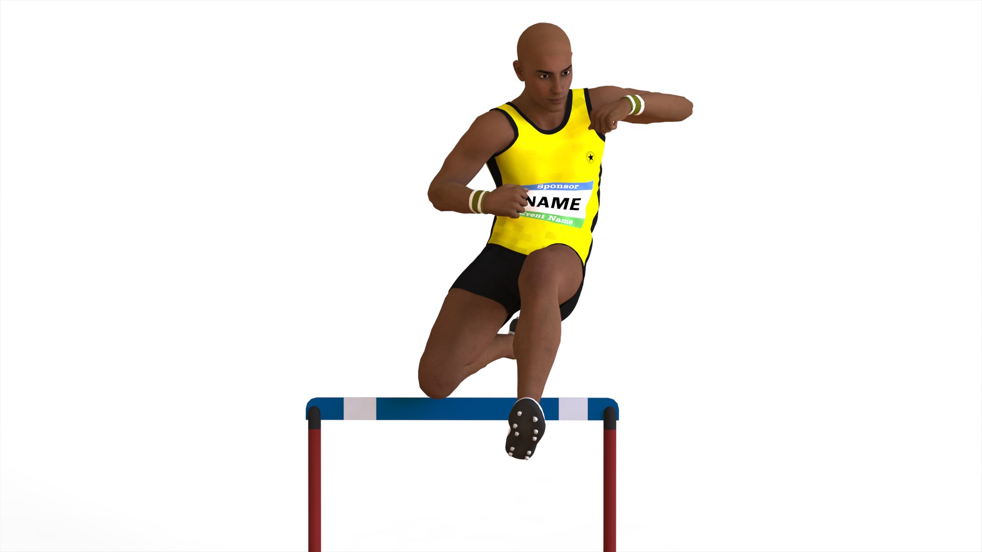 3D Athlete Actions - Hurdles Model - TurboSquid 2009912