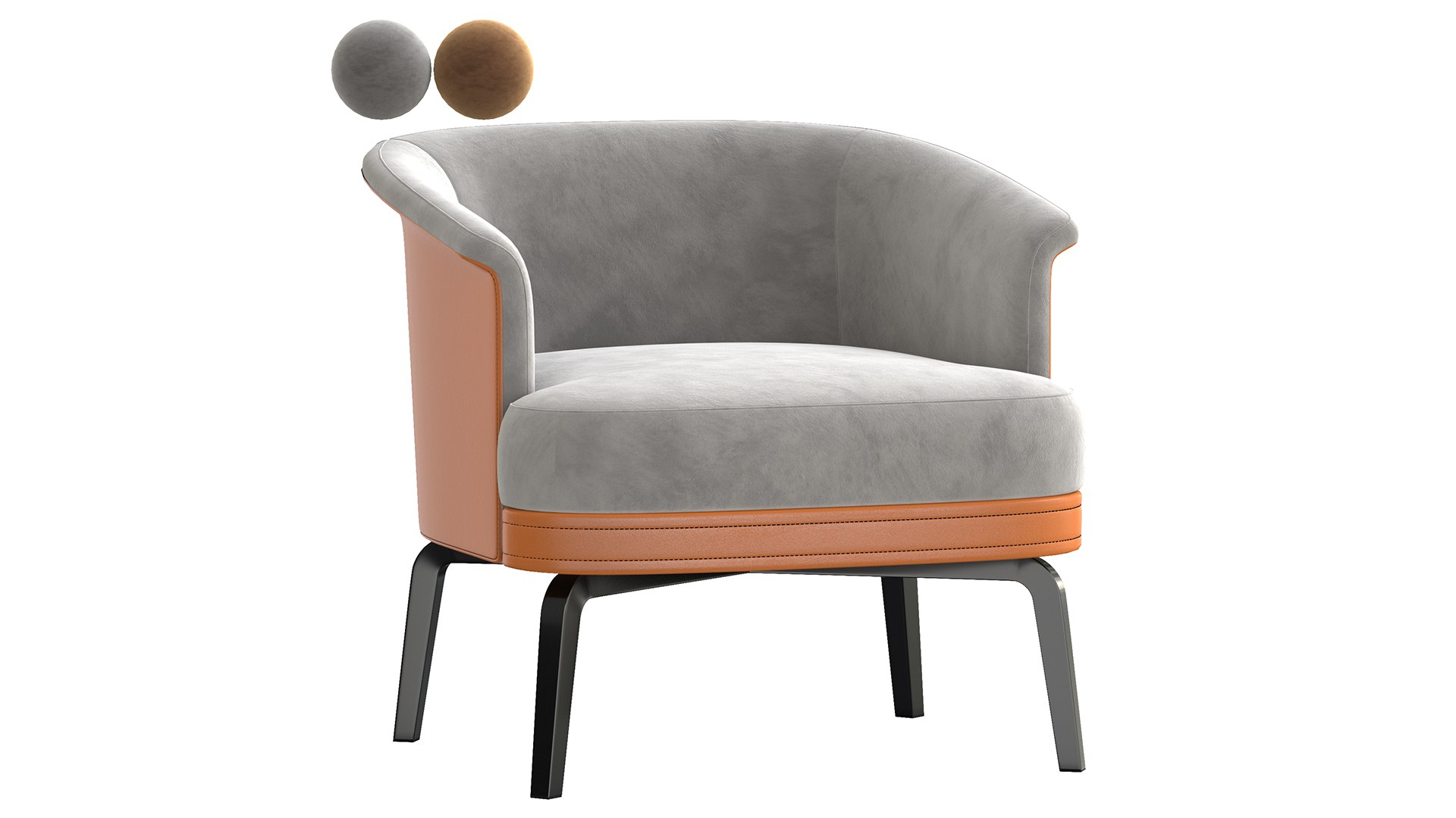 3D Model Nivola Armchair Poltrona Frau - TurboSquid 2343204