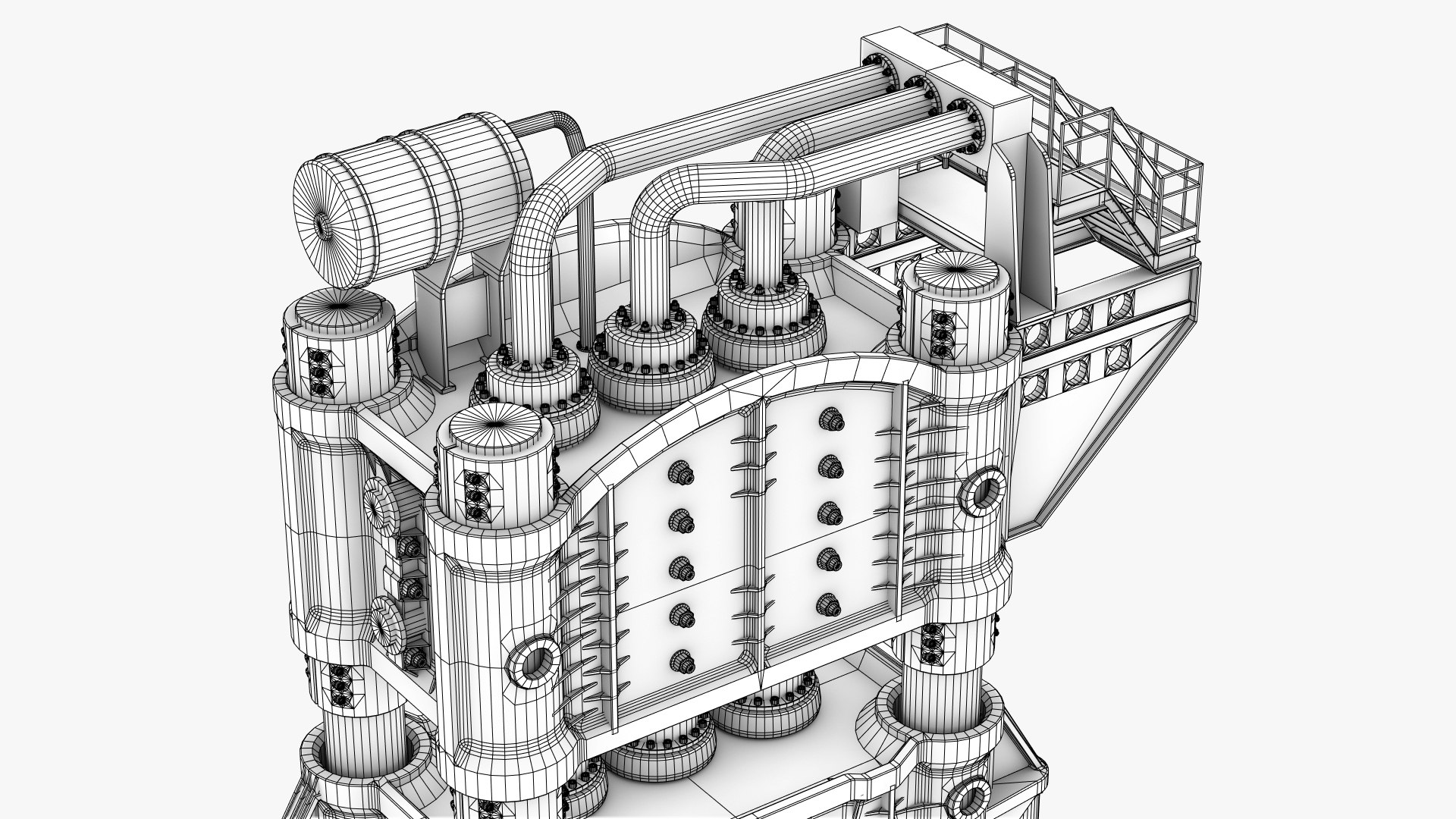 Steam-Hydraulic Forging Press 3D Model - TurboSquid 1775641