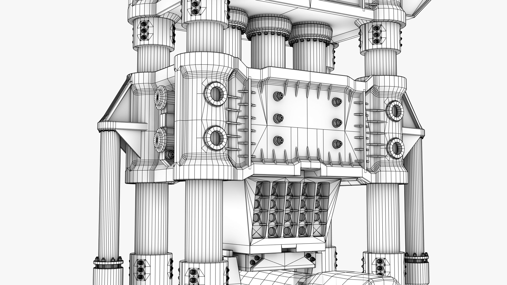Steam-Hydraulic Forging Press 3D Model - TurboSquid 1775641