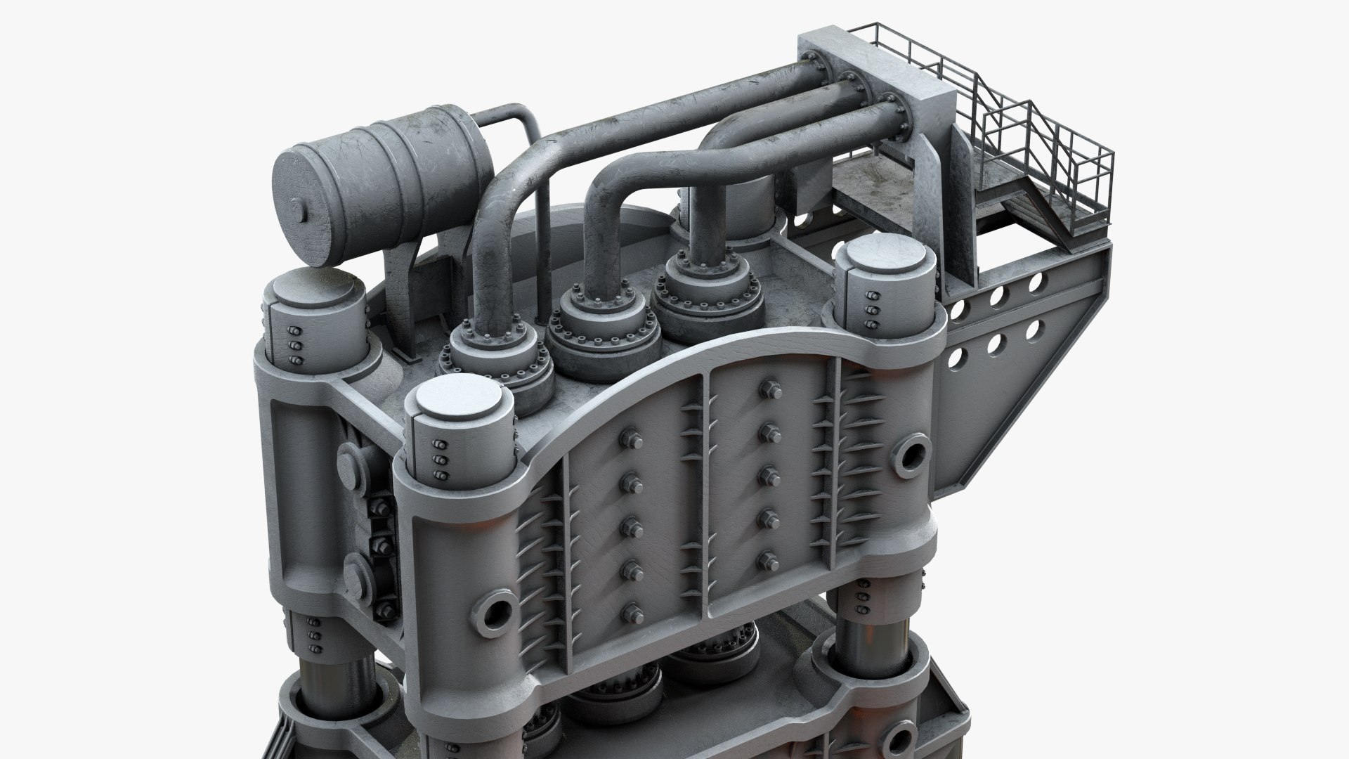 Steam-Hydraulic Forging Press 3D Model - TurboSquid 1775641