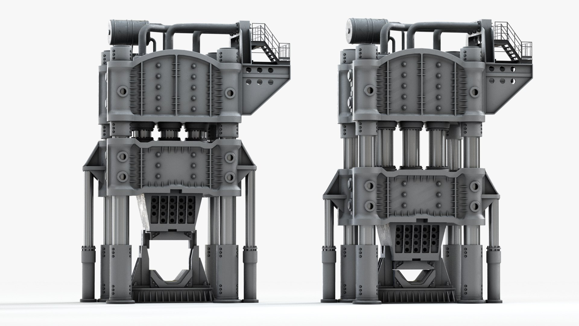 Steam-Hydraulic Forging Press 3D Model - TurboSquid 1775641