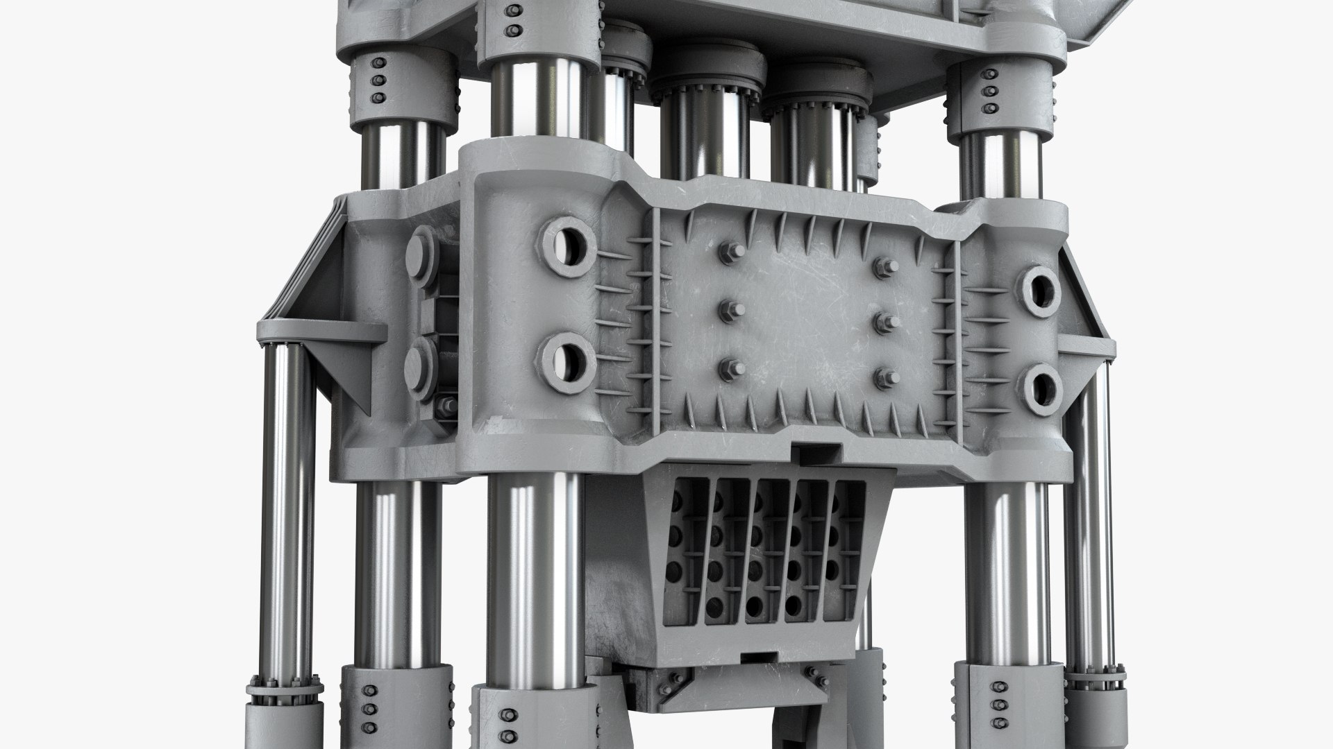 Steam-Hydraulic Forging Press 3D Model - TurboSquid 1775641