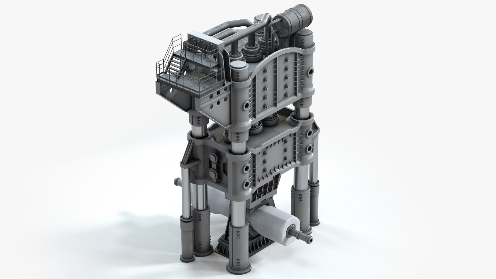 Steam-Hydraulic Forging Press 3D Model - TurboSquid 1775641