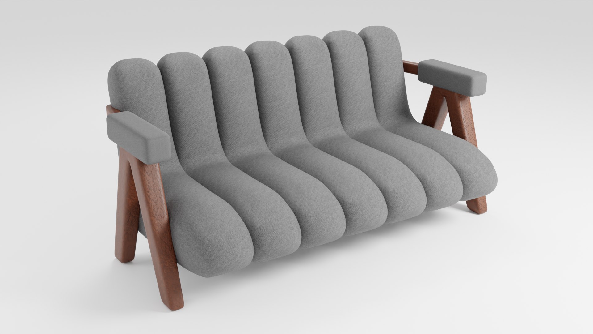 3D Sofa In Dark Colors With Japanese Notes In Wabi-Sabi Style ...