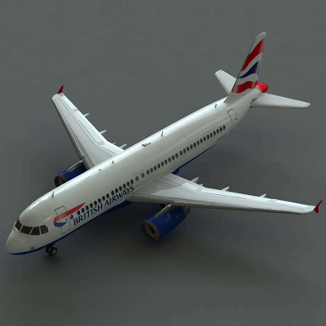 3d Model Of Airbus A320 British Airways