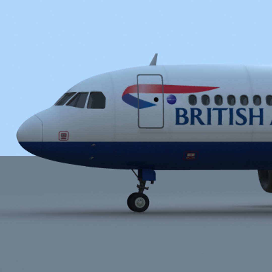 3d Model Of Airbus A320 British Airways