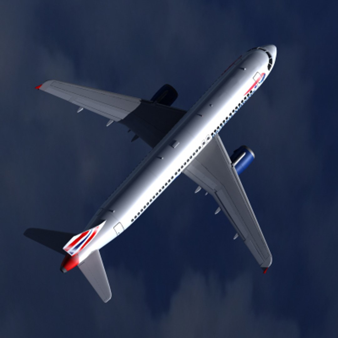 3d Model Of Airbus A320 British Airways
