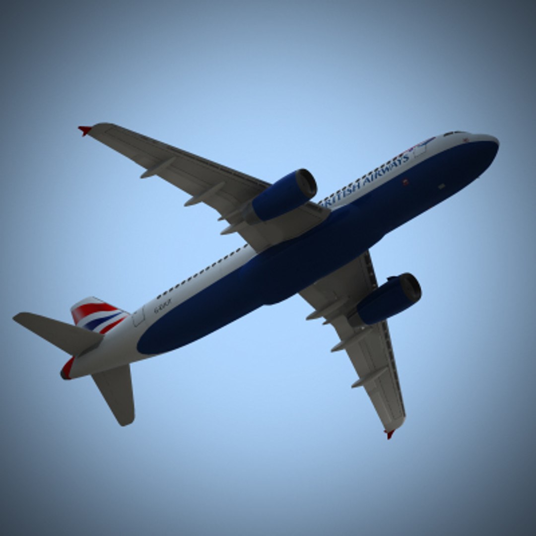 3d Model Of Airbus A320 British Airways