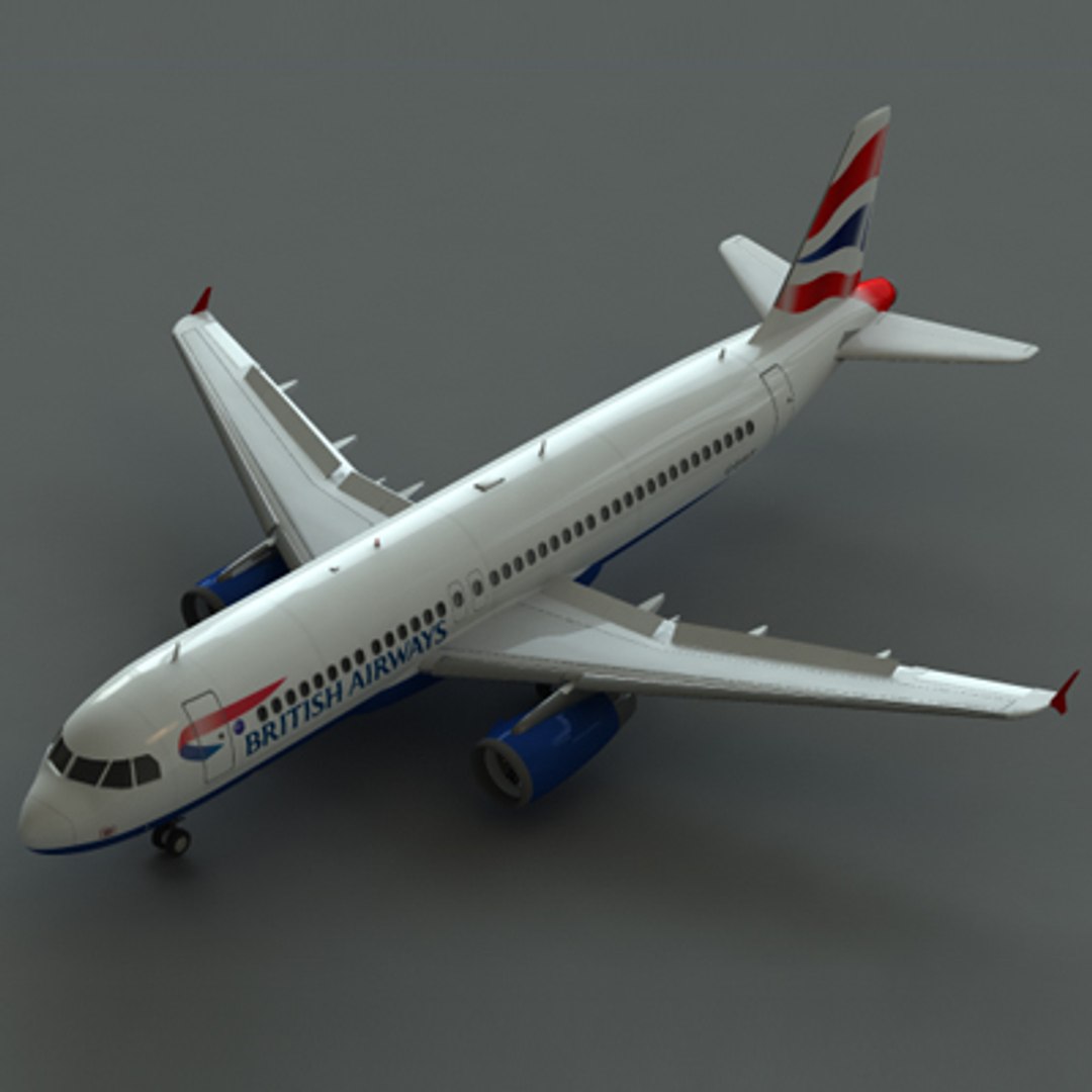 3d Model Of Airbus A320 British Airways