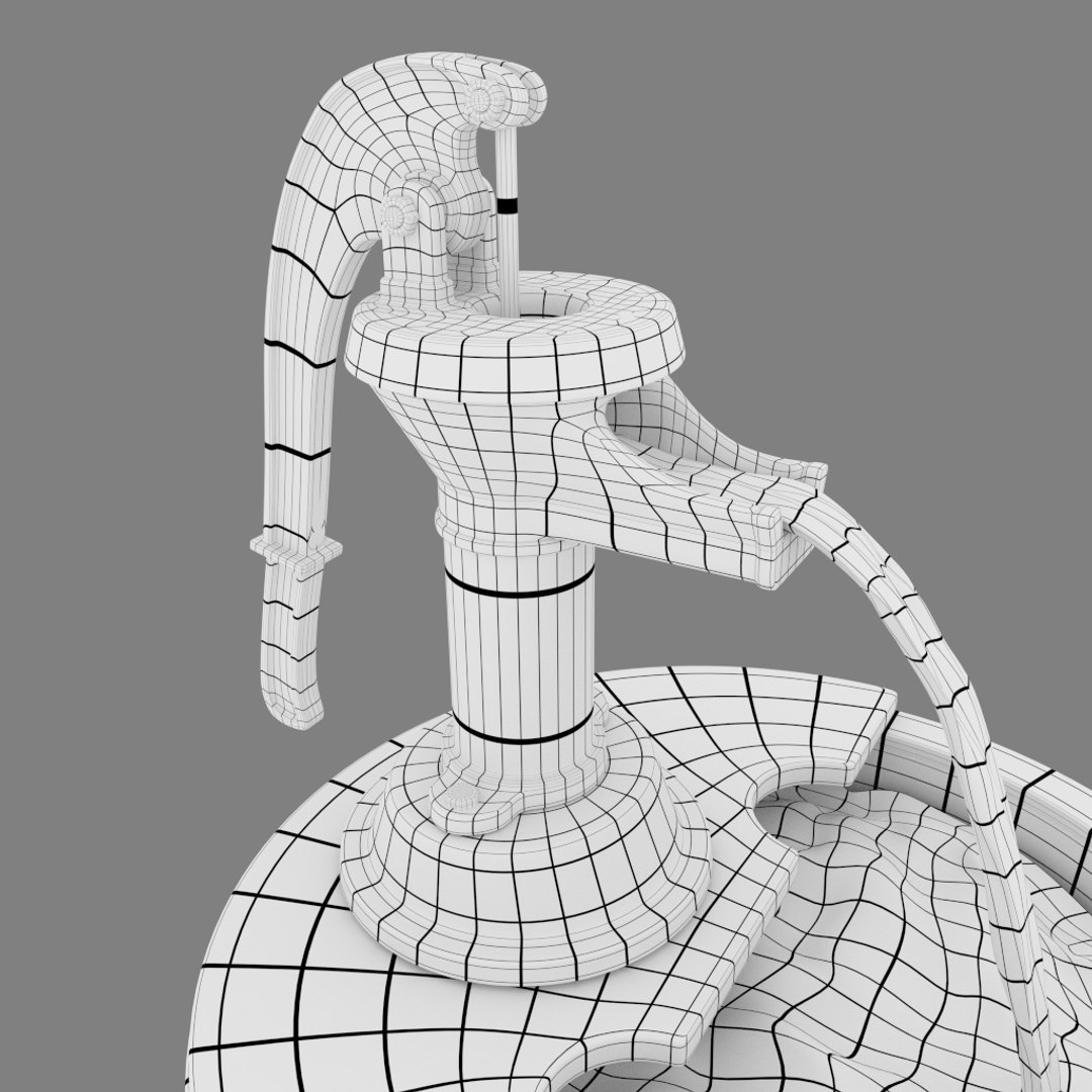 3ds Barrel Water Fountain