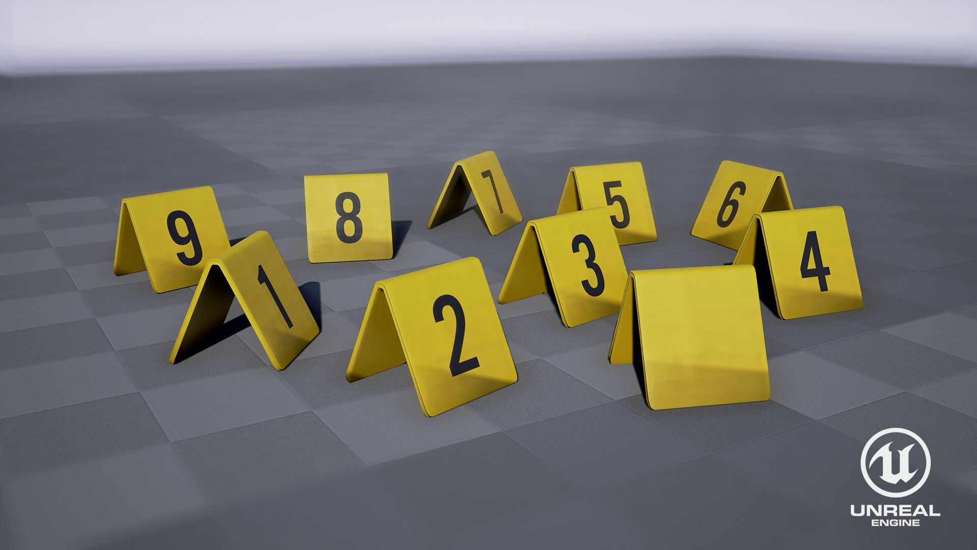Crime Evidence Placard 3d Model
