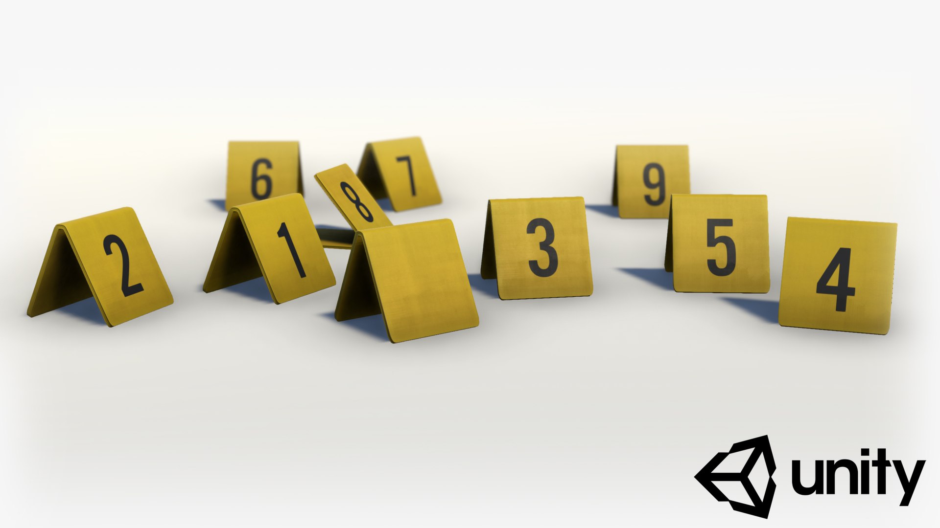 Crime Evidence Placard 3d Model