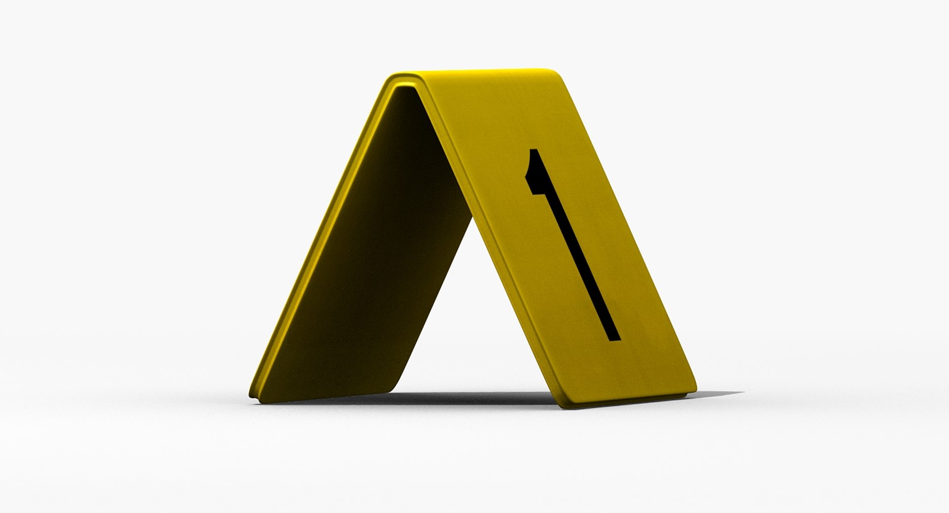 Crime Evidence Placard 3d Model