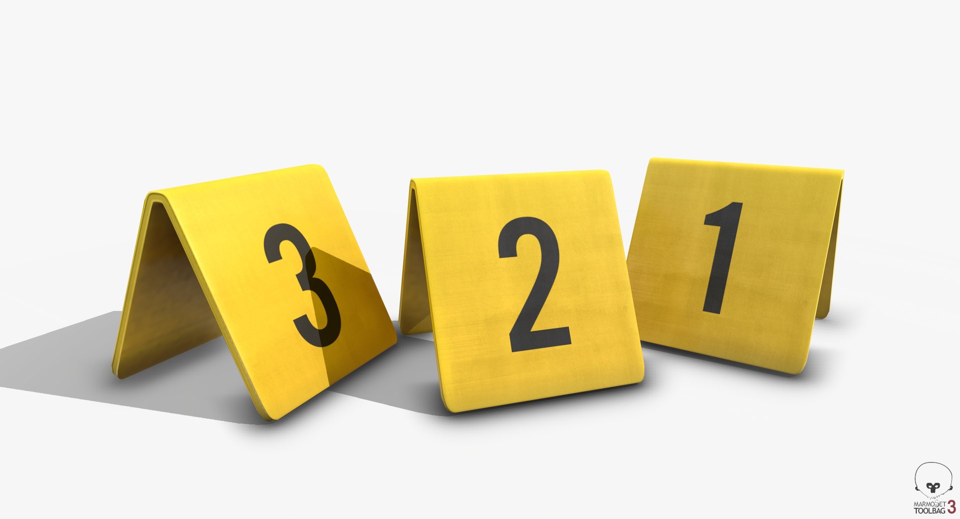 Crime Evidence Placard 3d Model