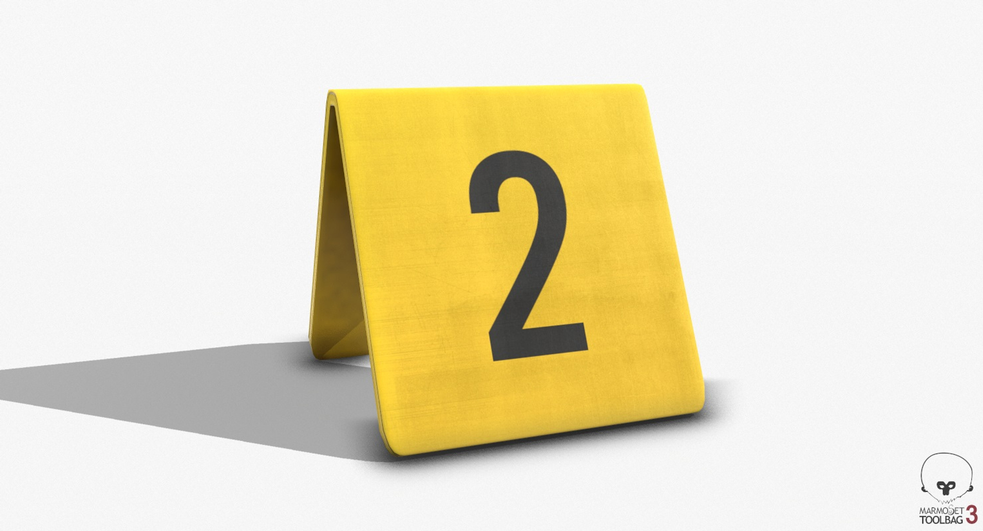 Crime Evidence Placard 3d Model