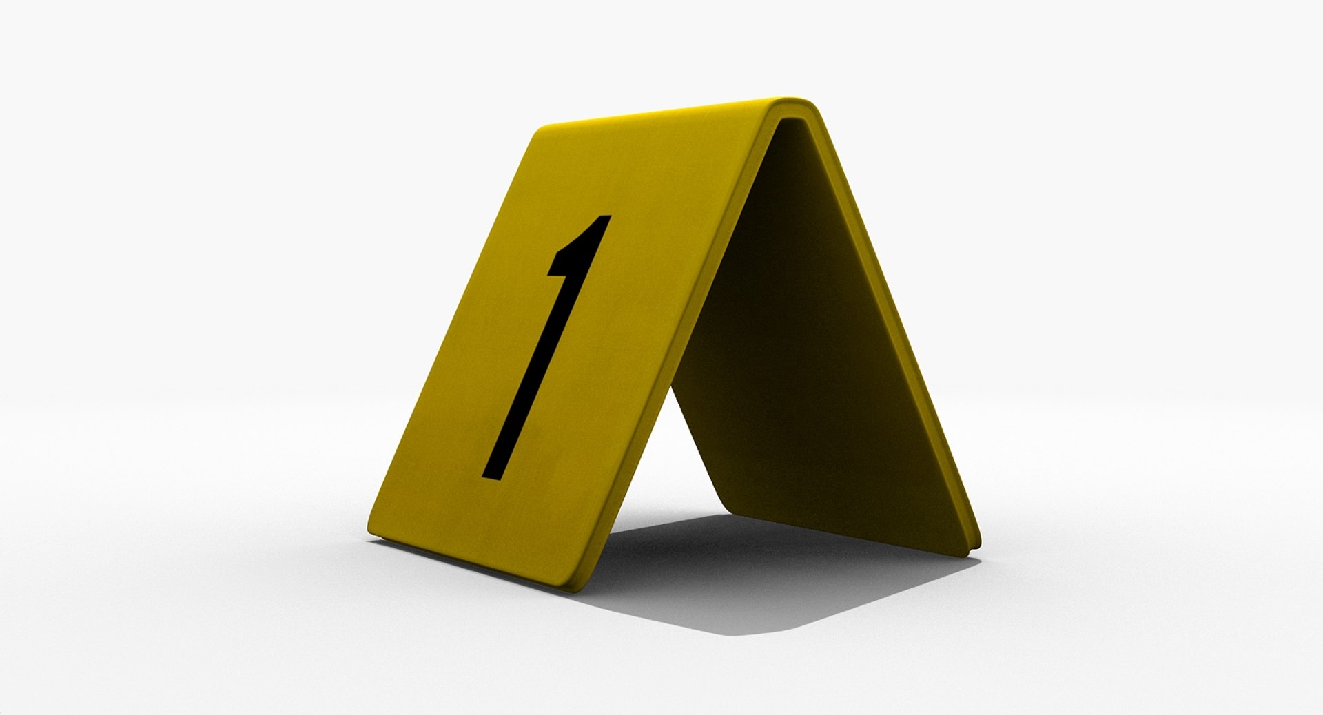 Crime Evidence Placard 3d Model