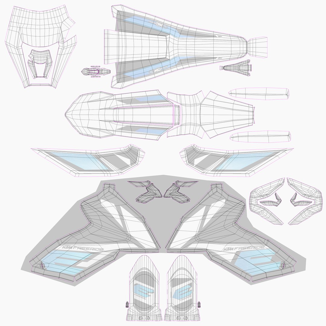 3D KTM Freeride E-XC 2023 model - TurboSquid 2029234