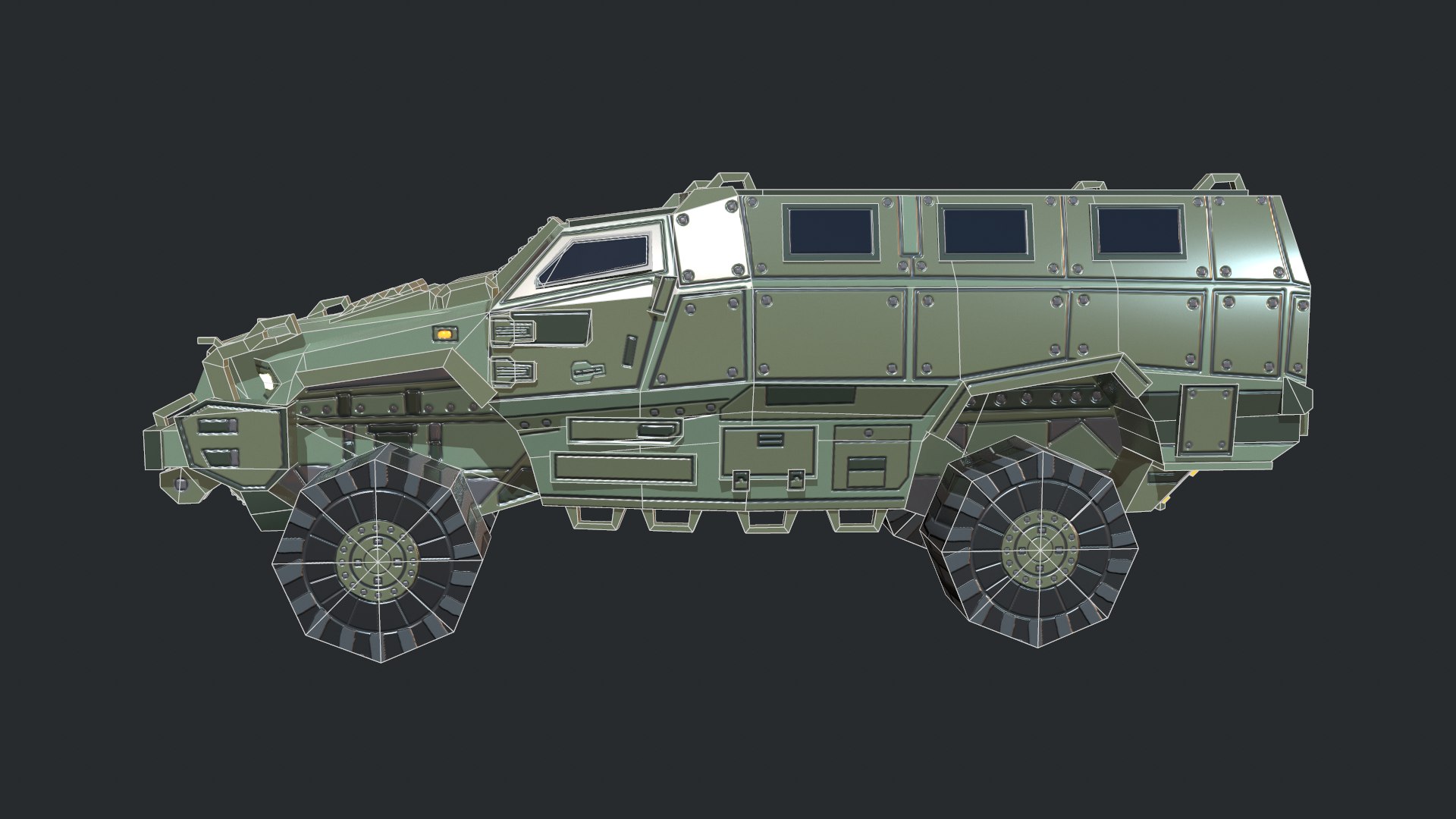 3D MRAP Armored Vehicle - TurboSquid 1774527