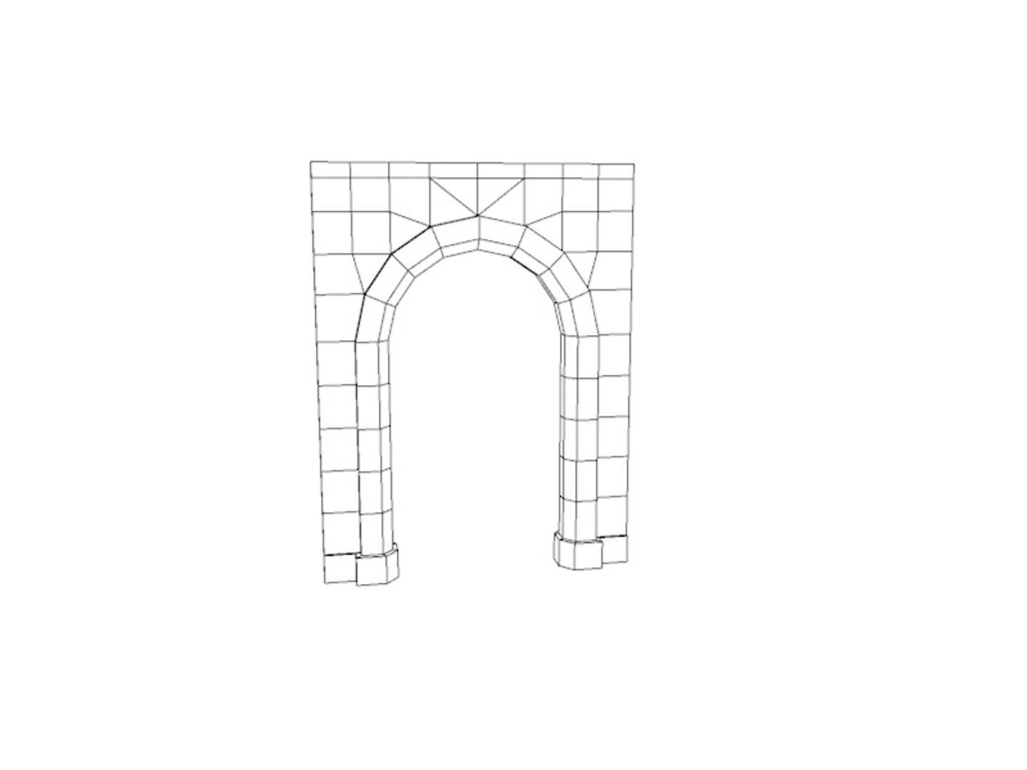 3d Model Stone Arch