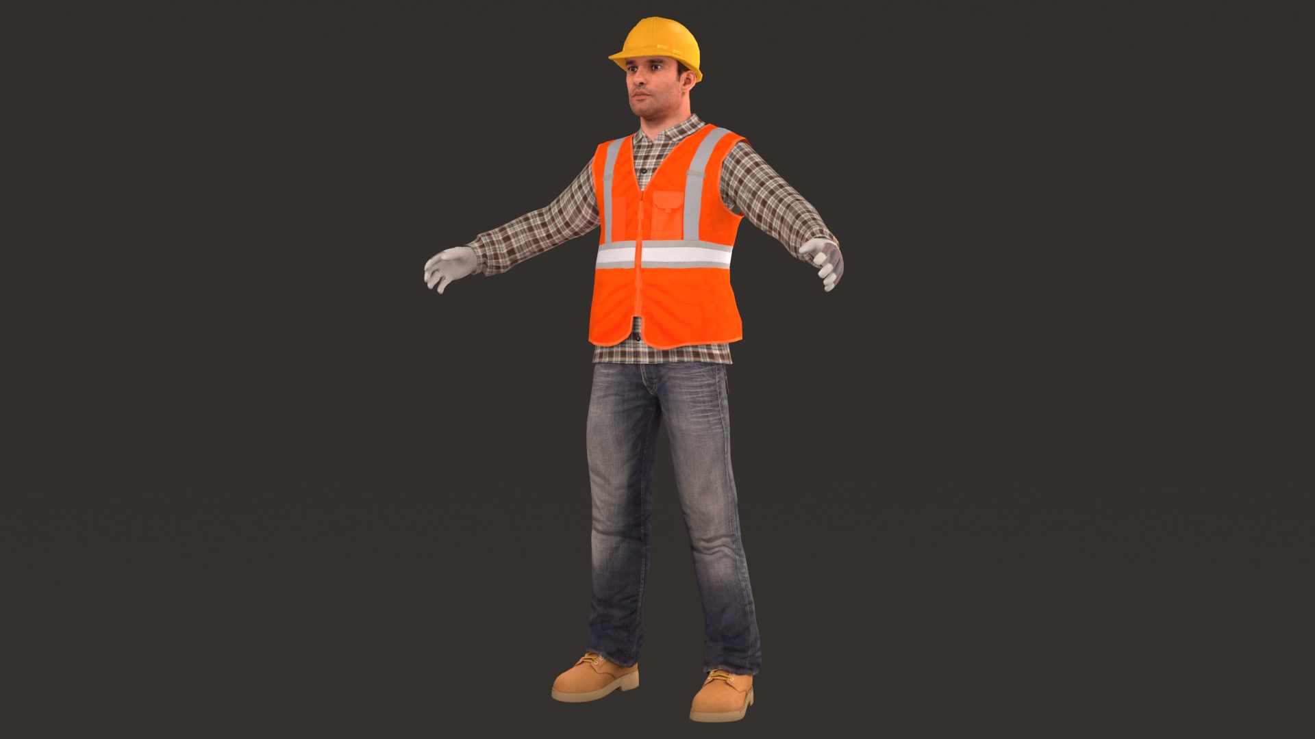 3D Construction Worker Standard 2020 - TurboSquid 1517562