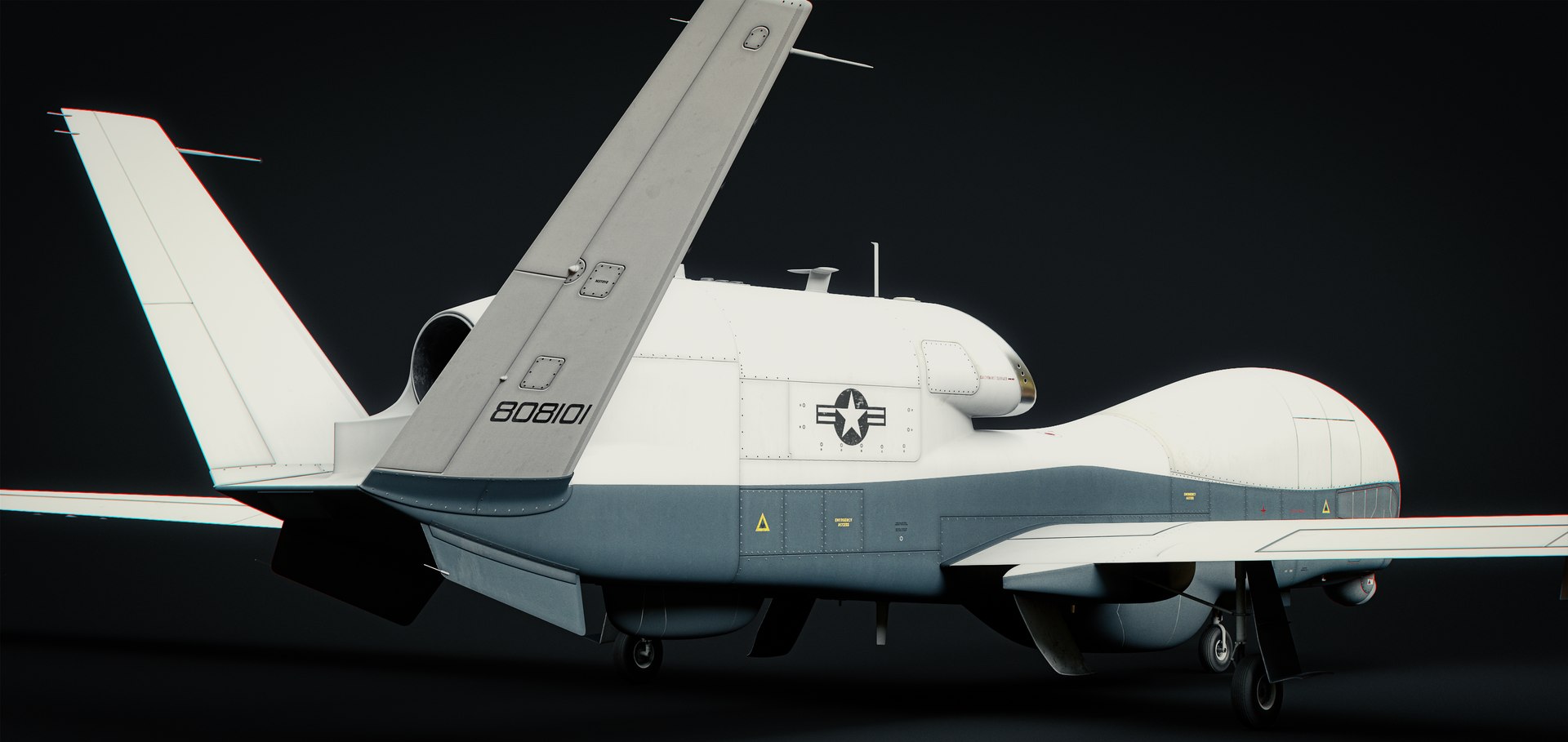3D model Northrop Grumman MQ-4C Triton 8K Drone - TurboSquid 2043065