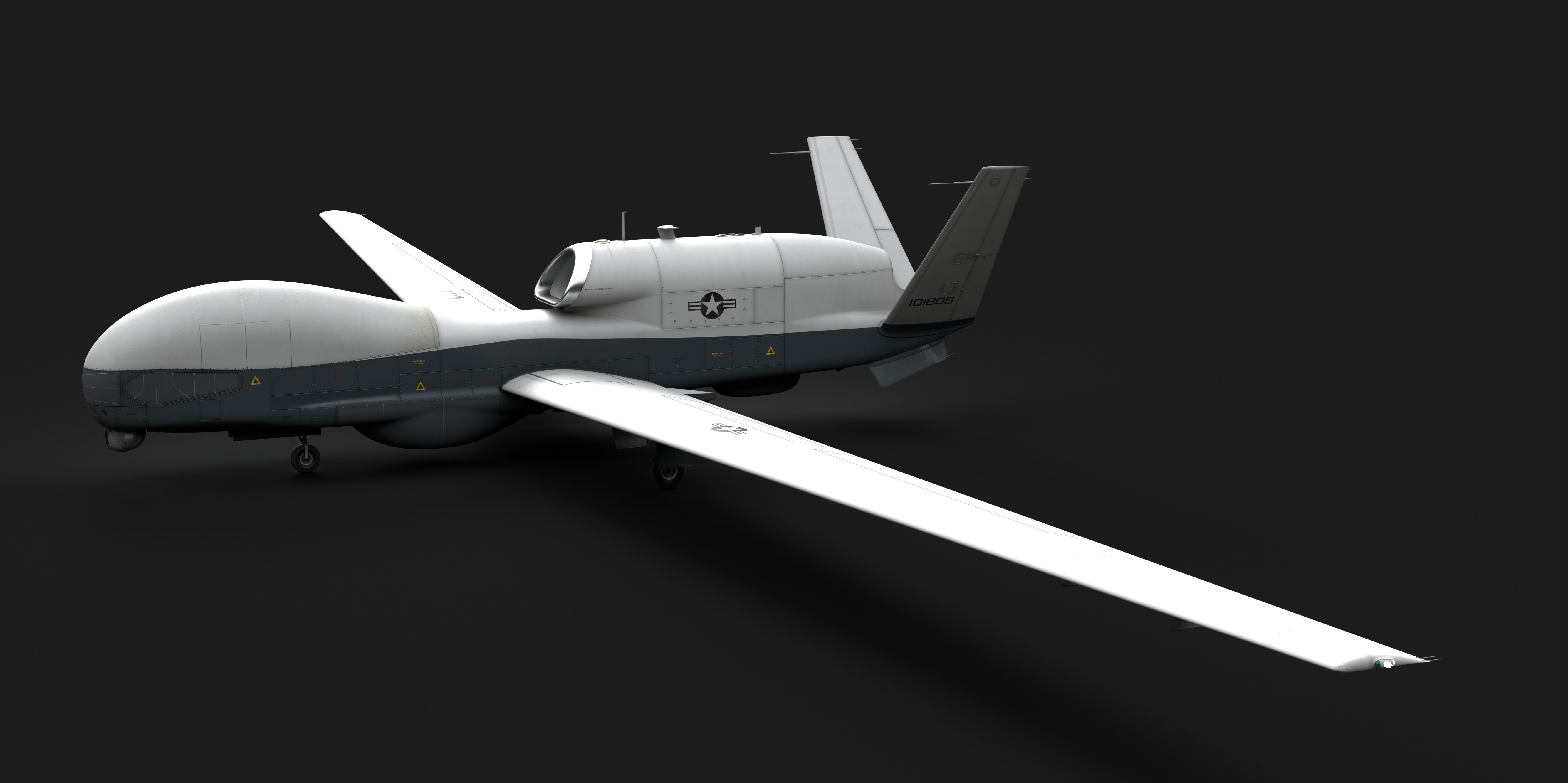 Dron Northrop Grumman MQ-4C Triton 8K Model 3D - TurboSquid 2043065