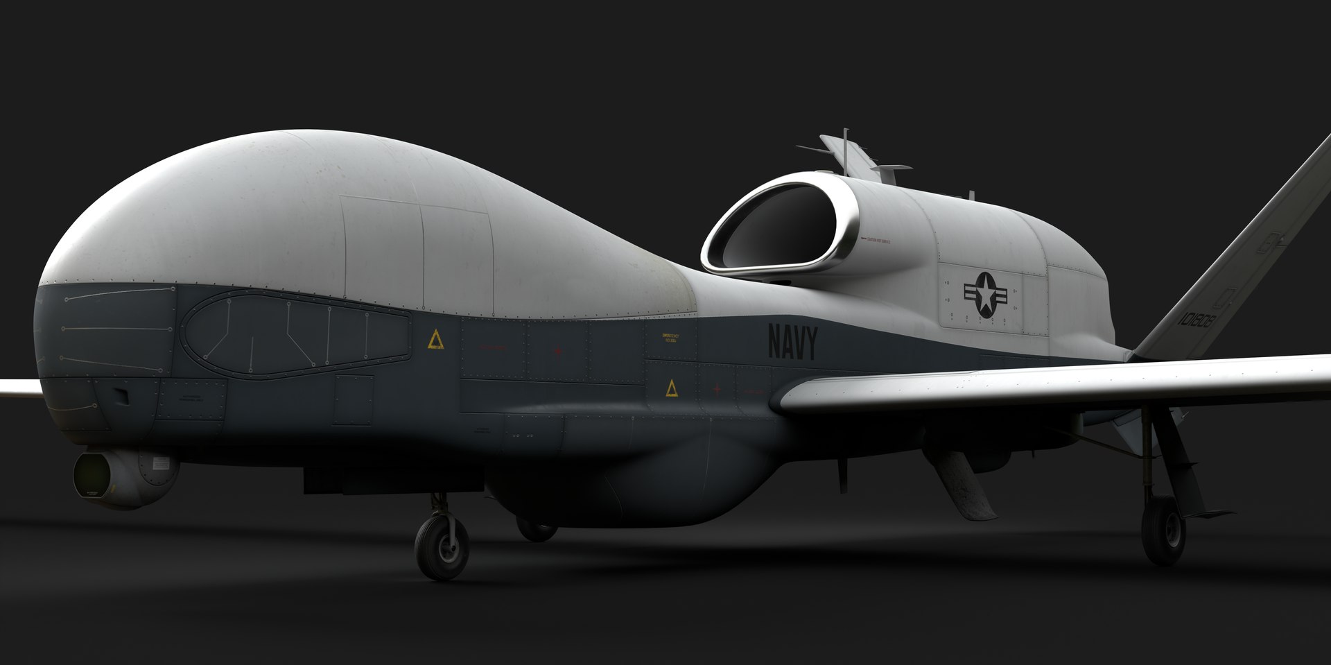 3D model Northrop Grumman MQ-4C Triton 8K Drone - TurboSquid 2043065