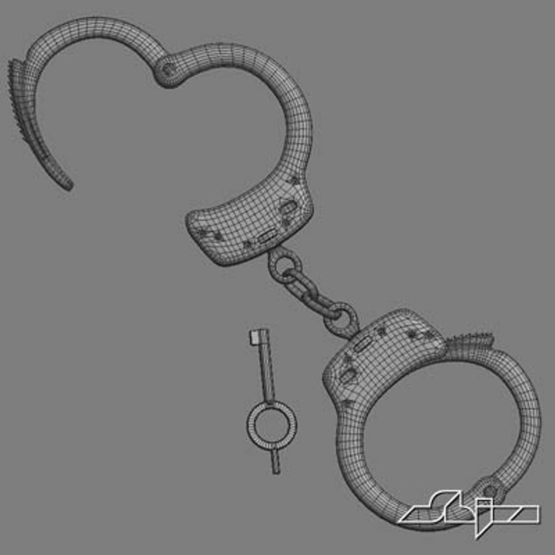 Handcuffs V-ray 3d Model