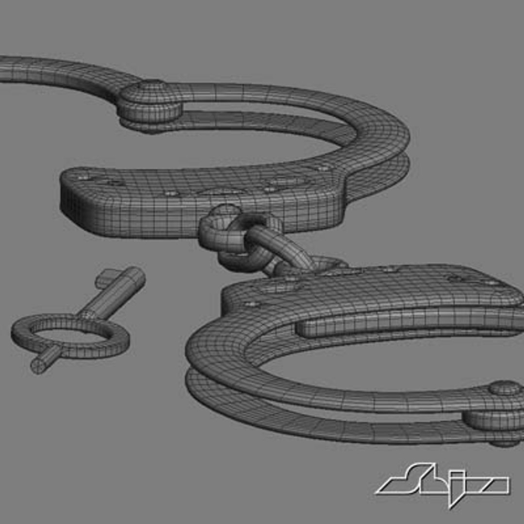 Handcuffs V-ray 3d Model