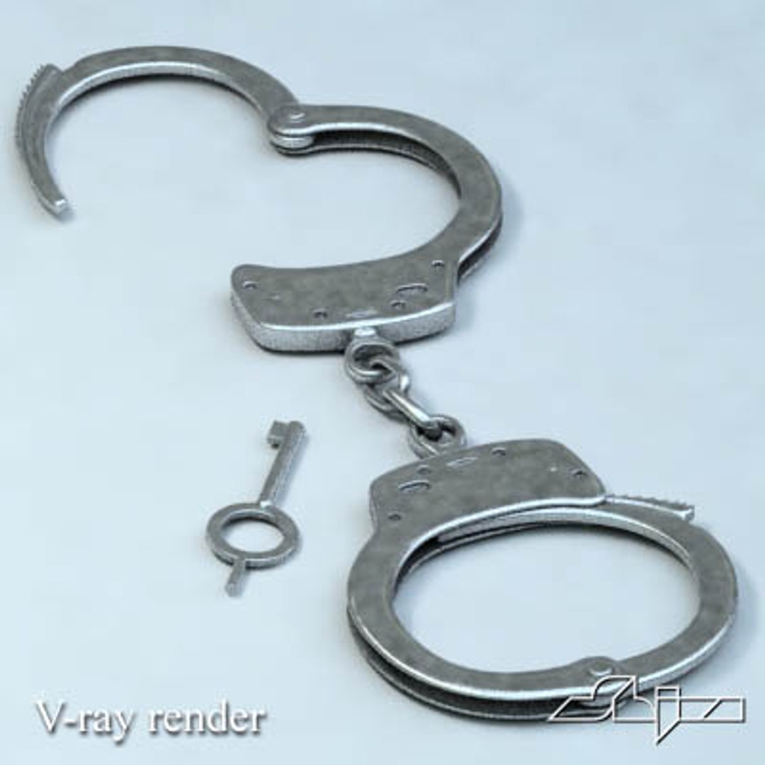 Handcuffs V-ray 3d Model
