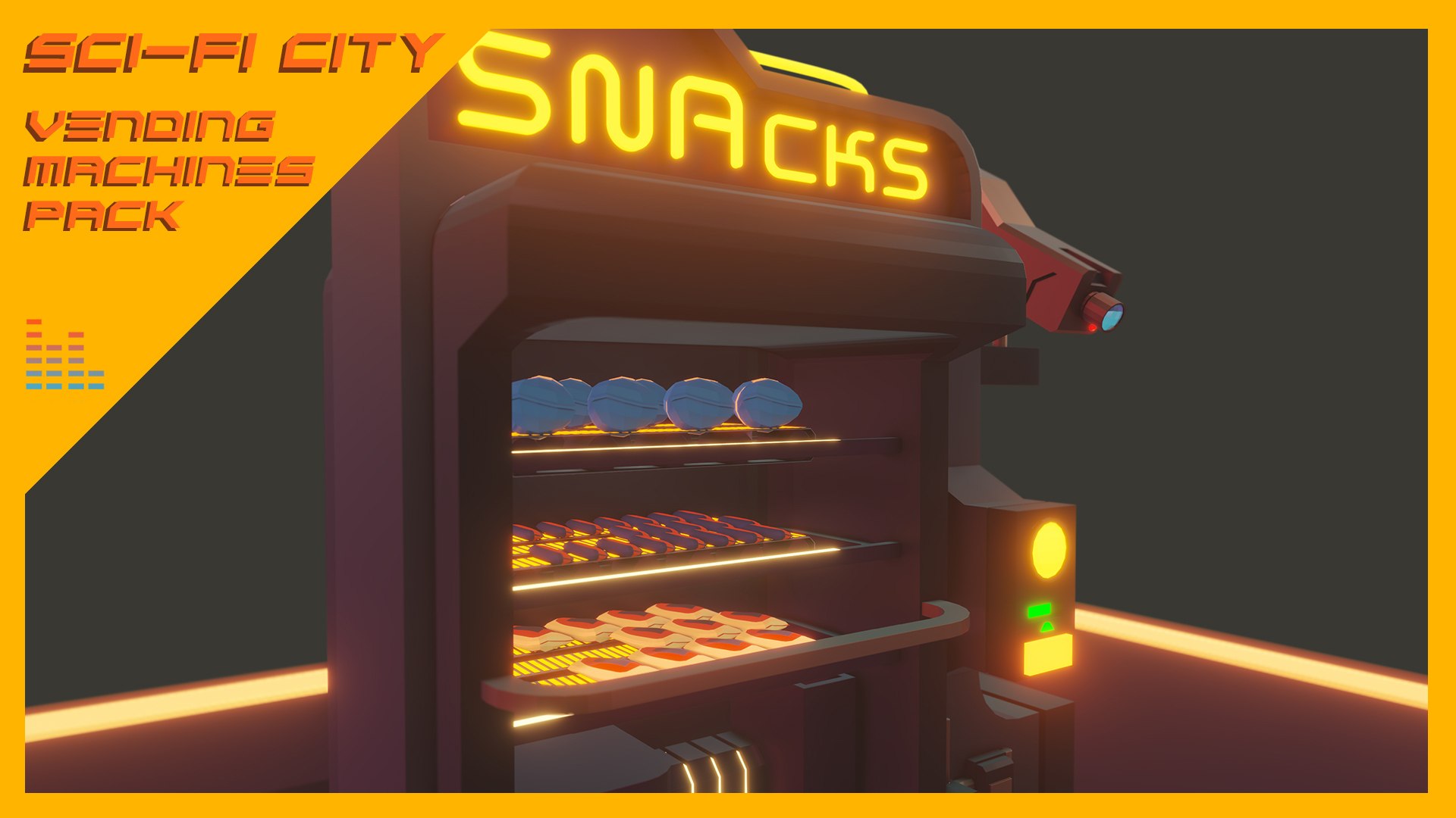 Scifi City Vending Machines Asset Pack 3D model - TurboSquid 2137801