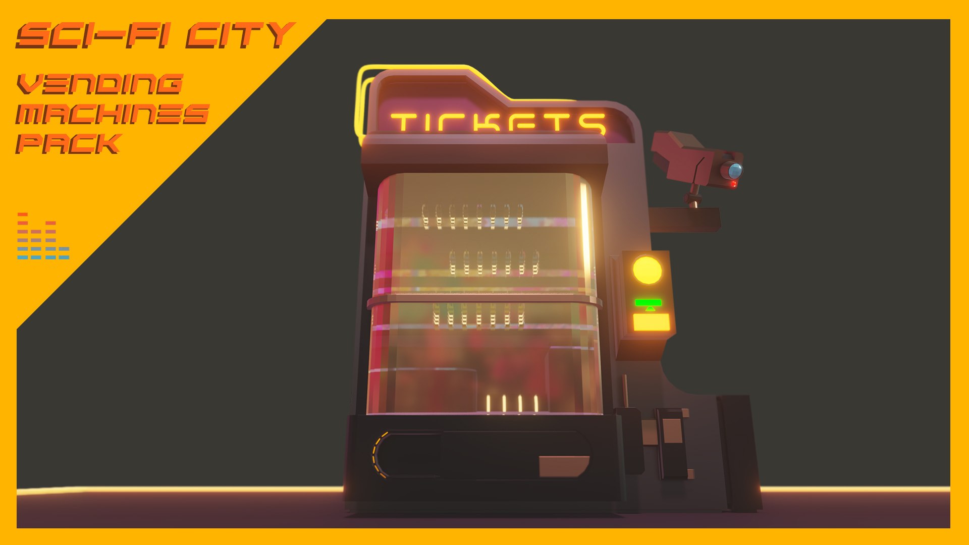 Scifi City Vending Machines Asset Pack 3D model - TurboSquid 2137801