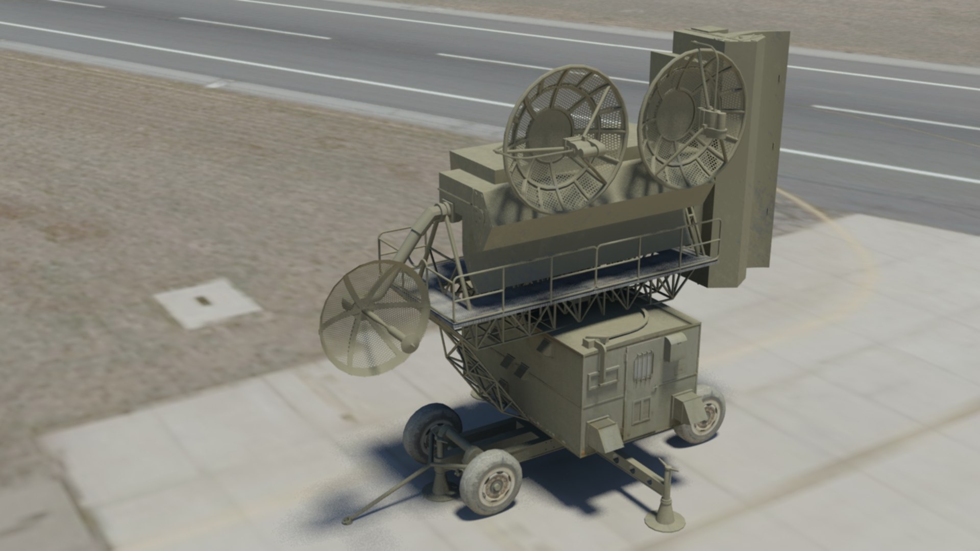 Low Poly FanSong E Radar 3D-Modell - TurboSquid 1696571