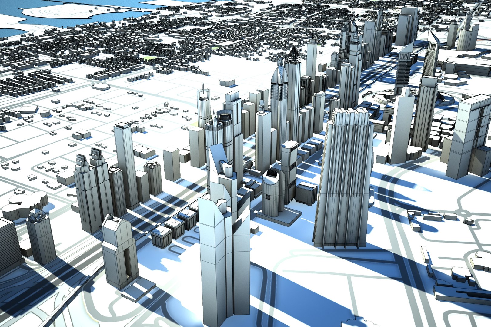 3D Dubai Skyline Model - TurboSquid 1348822