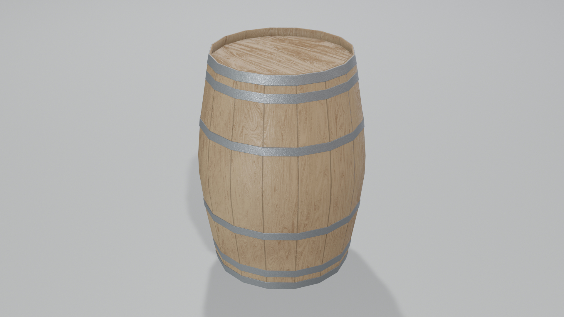 3D Light Toasted Lowpoly Bordeaux Barrel Model - TurboSquid 2424735