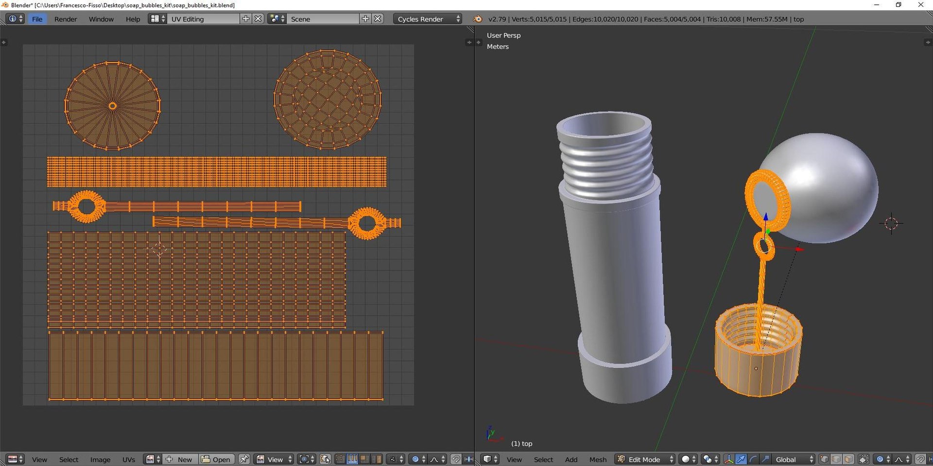 Soap Bubbles Kit Model - TurboSquid 1374184